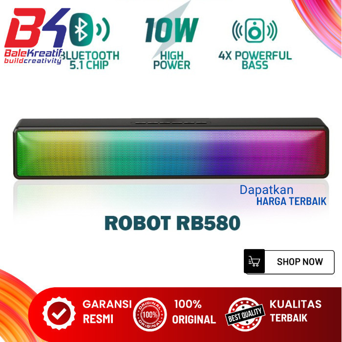 Jual Speaker ROBOT RB580 Bluetooth 5.1 | Shopee Indonesia