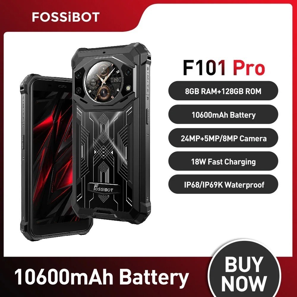 Jual FOSSiBOT F101 PRO 15GB+128GB Rugged Phones 5.45" FHD+ Smartphone ...