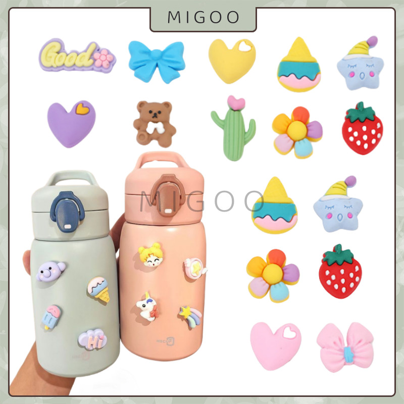 Jual MiGoo Sticker 3D Isi 4 Pcs Timbul Botol Stiker Botol Minum 3D ...