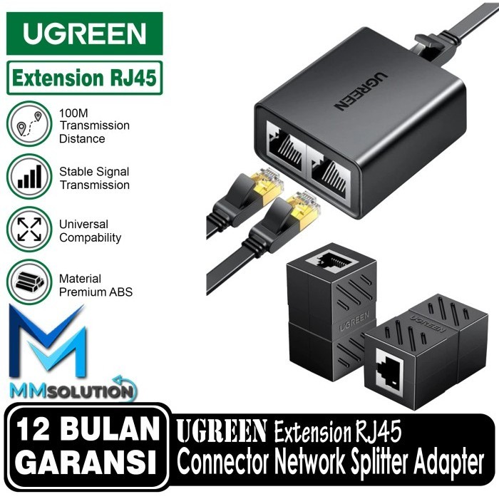Jual UGREEN Barel UTP RJ45 Konektor Sambungan Kabel Lan Cat5e Cat6 ...