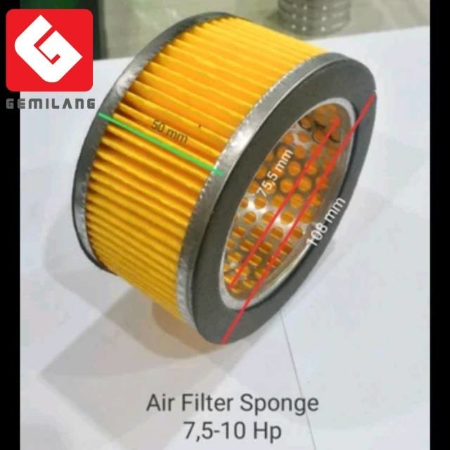 Jual Air Filter Sponge Kompresor type besar atau isi Filter Kompresor ...