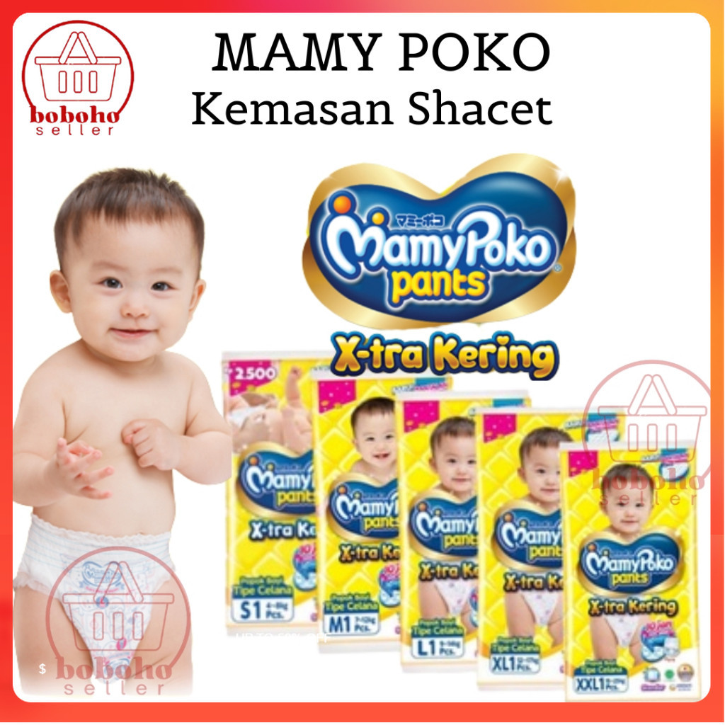 Jual Mamypoko Sachet Mamy Poko Pants Xtra Kering Popok Celana Bayi ...