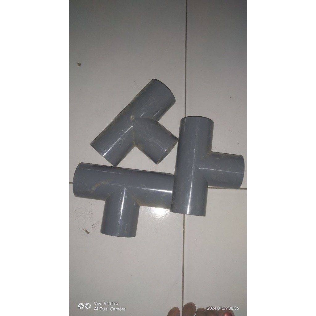 Jual TEE 1 1/4 / FITTING PIPA PVC / SAMBUNGAN PIPA TEE | Shopee Indonesia
