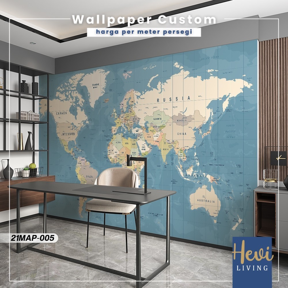 Jual Wallpaper Custom - Wallpaper Custom Ruang Belajar - Wallpaper ...