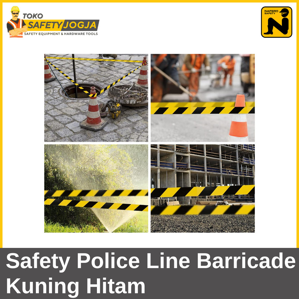 Jual Safety Line / Barricade Line / Police Line / Garis Polisi 2" x 300 ...