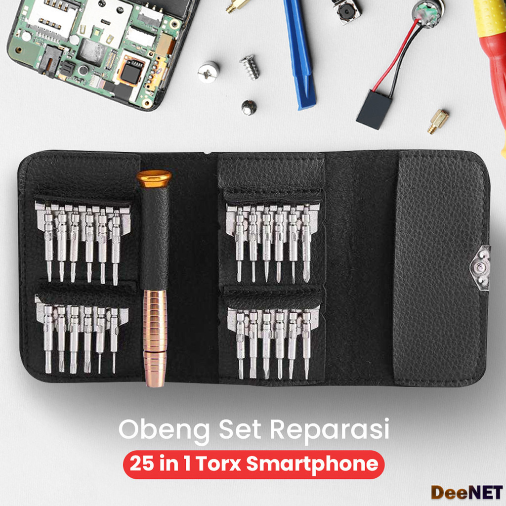 Jual Obeng Set Reparasi 25 in 1 Torx Smartphone | Shopee Indonesia