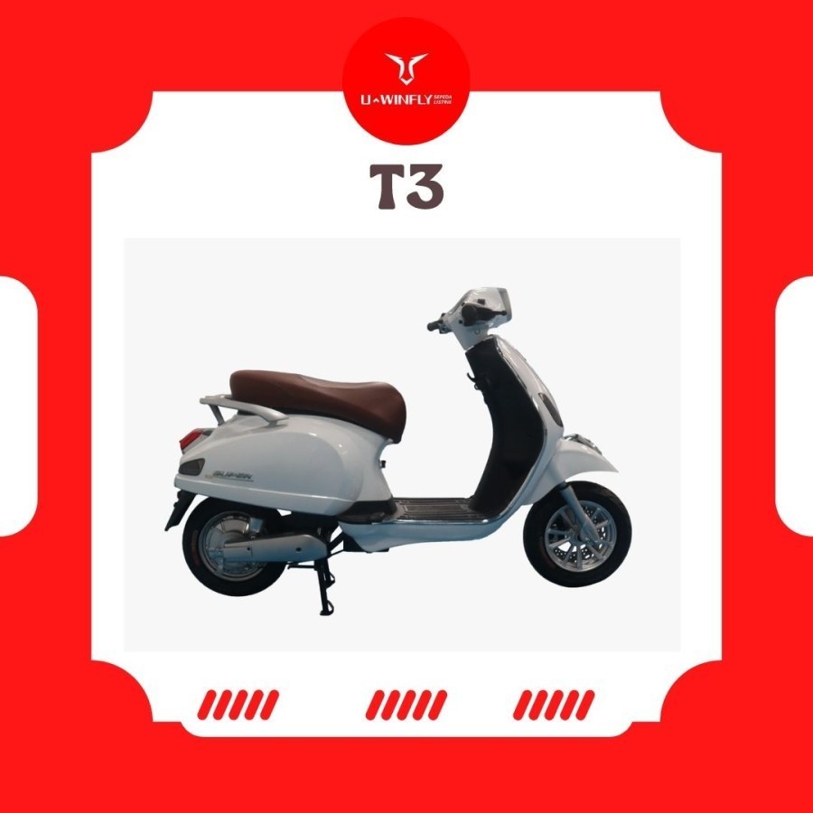 Jual U Winfly Sepeda Motor Listrik T3 Vespa Listrik Uwinfly | Shopee ...