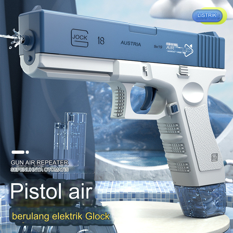 Jual Pistol Air Elektrik Mainan/Semprotan Air Otomatis/Pistol Air Glock ...