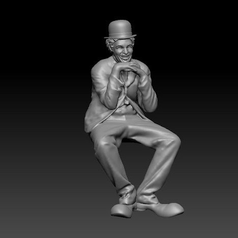 Jual Diorama diecast skala 1/64 charlie chaplin sitting miniatur figure ...