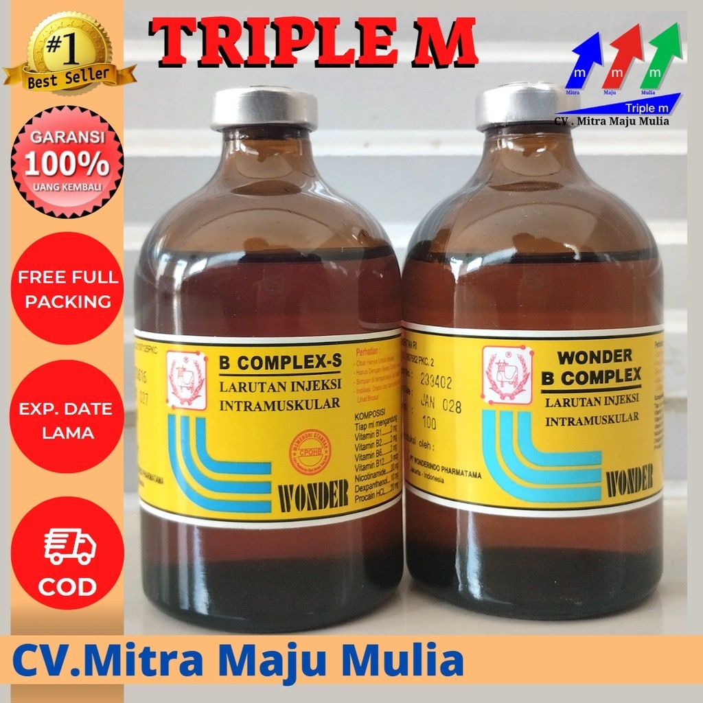 Jual B COMPLEX S SUPER WONDER 100 ml - Vitamin B Kompleks Hewan Anjing ...