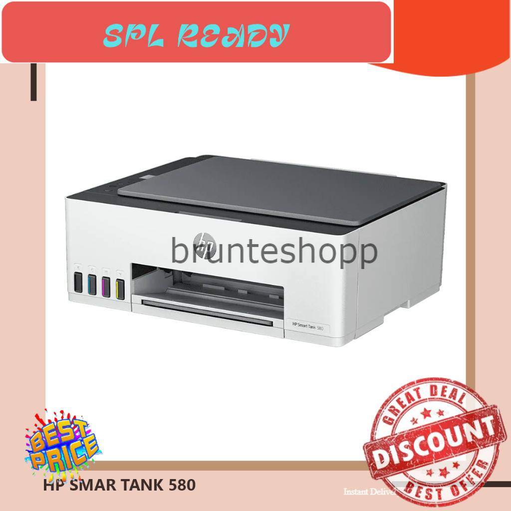 Jual HP SMART TANK 580 All In One Printer | Print, Scan, Copy, Wireless ...