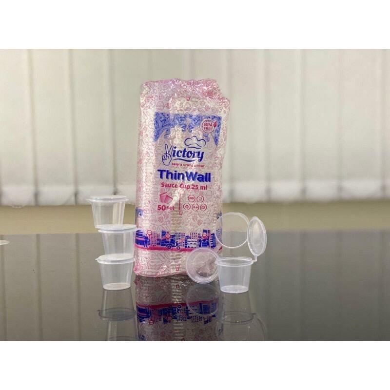 Jual CUP SAUS VICTORY 25ml isi 50pcGratis Ongkir & COD | Shopee Indonesia