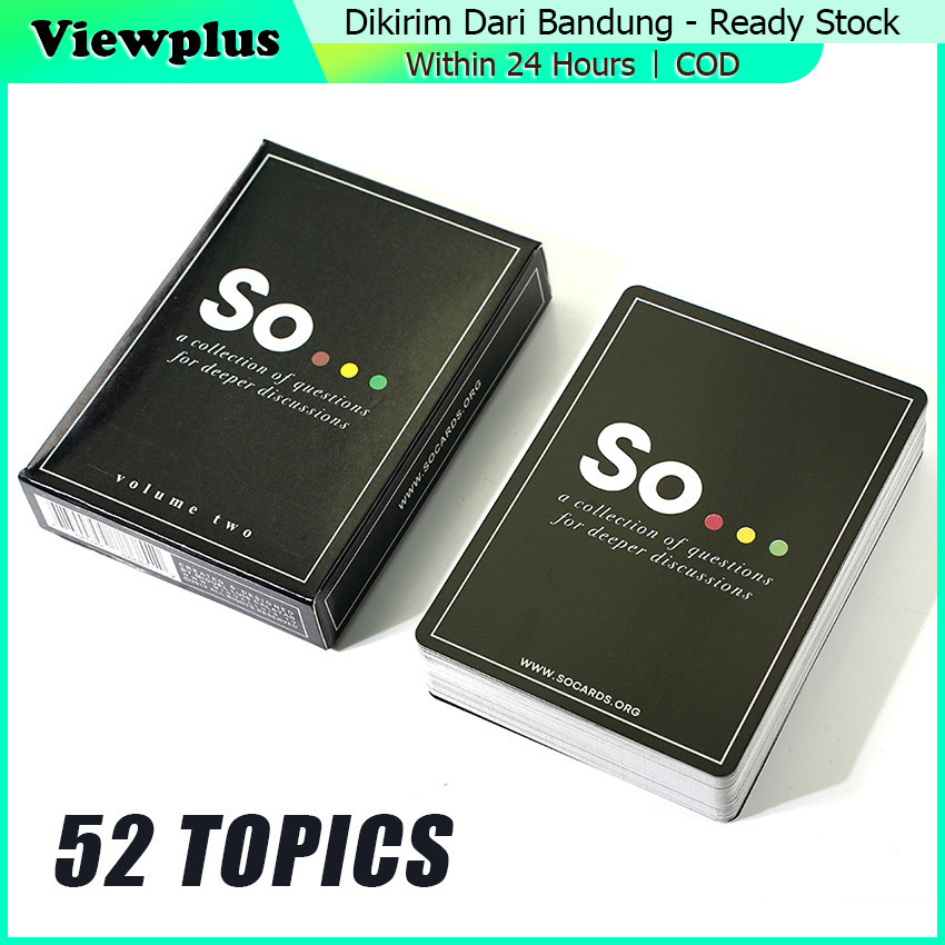 Jual So Cards Deep Conversation Starters – Question Card Game Board ...