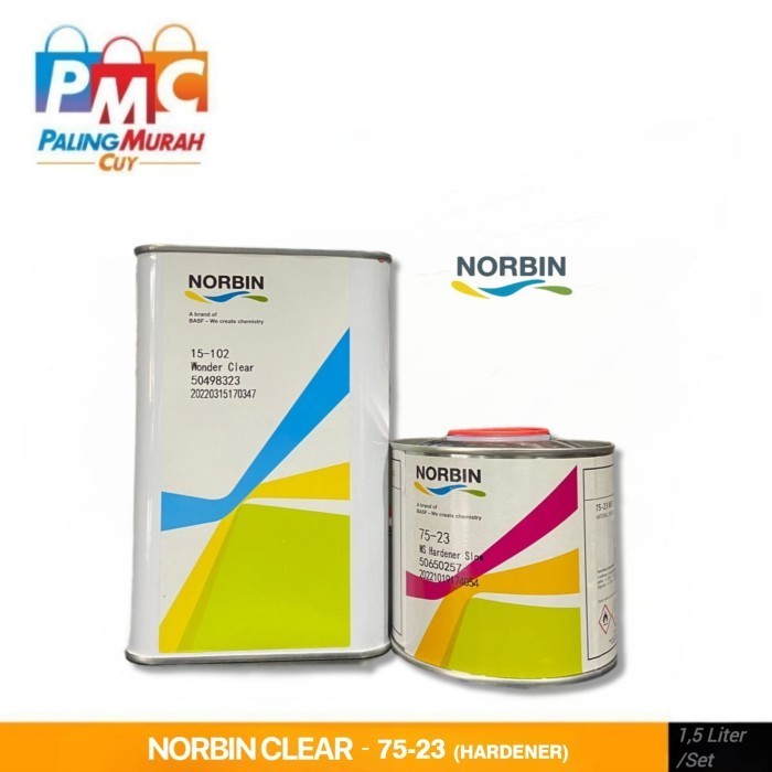 Jual NORBIN MS Wonder Clear Coat 15-102 + Hardener 1 Liter / Set ...