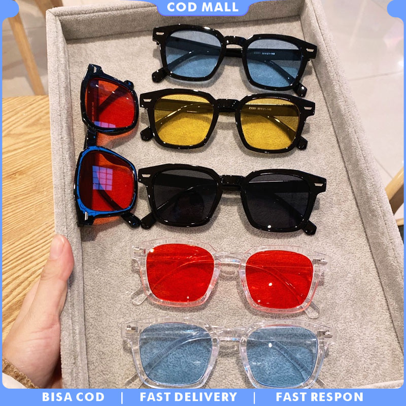 Jual Frame Dan Lensa Warna Kacamata Wanita Pria Lensa Tahan Sinar UV ...