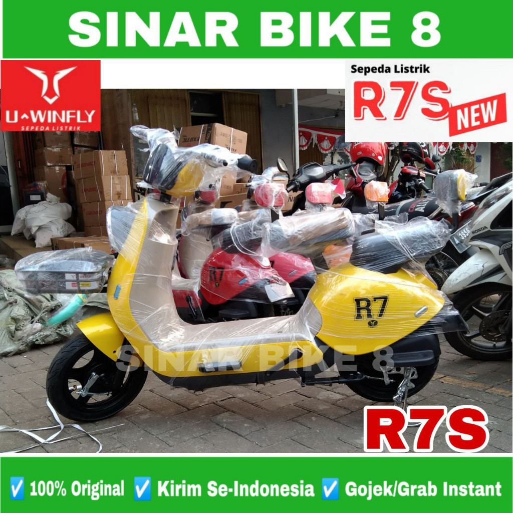 Jual Sepeda Listrik Electric E Bike UWINFLY REDFISH 7 / RF 7 / RF7 Dan ...