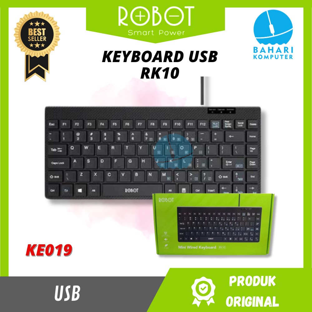 Jual Keyboard Mini Robot RK10 Portable USB Tombol Silent | Shopee Indonesia