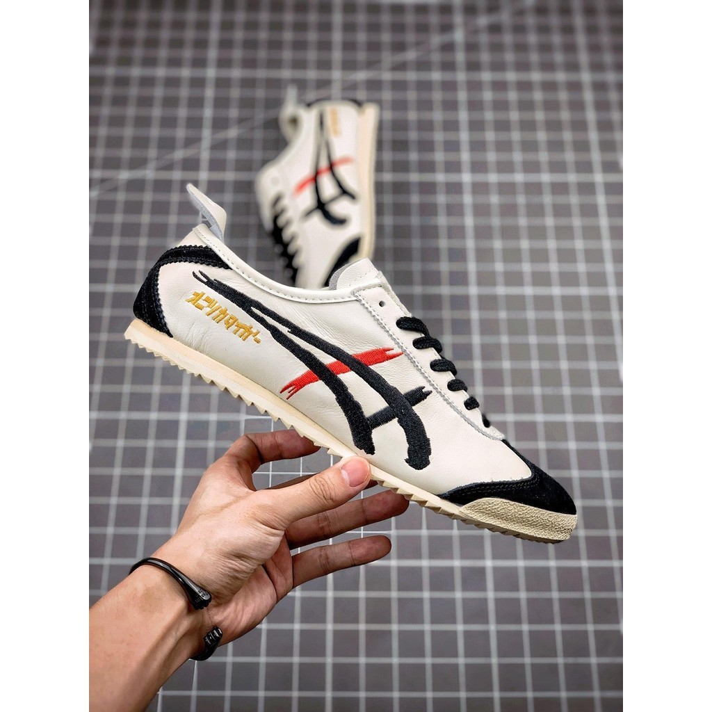 Jual DJ Sepatu Sneakers Onit Tiger Mexico 66 Deluxe Japan Kabuki Villain Black / White Casual ...