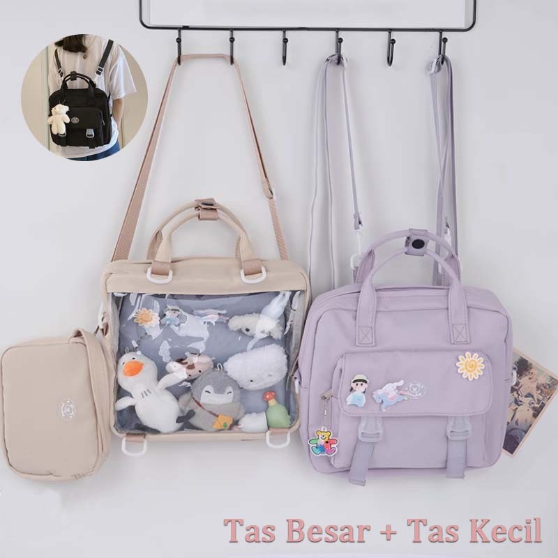 Jual Tas Besar + Tas Kecil / Tas Bahu / Tas Tangan Gadis Jepang / Tas ...