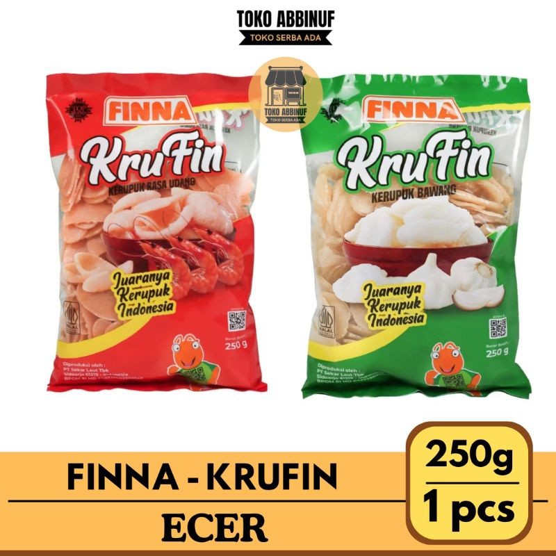 Jual FINNA - KRUFIN 250g - KRUPUK FINNA UDANG BAWANG | Shopee Indonesia