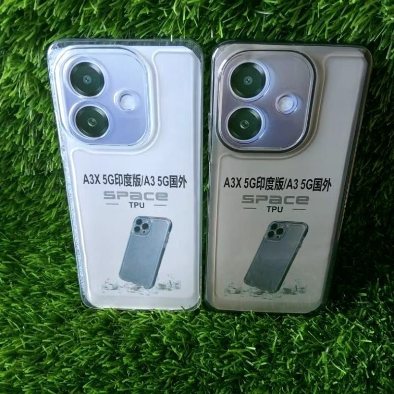 Jual Softcase OPPO A3X / A3 NFC Case Bening Hitam Space Transparan ...