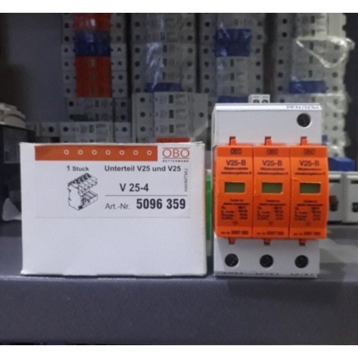 Jual Surge arrester OBO V25-B 280V AC 100KA 3PHASE | Shopee Indonesia