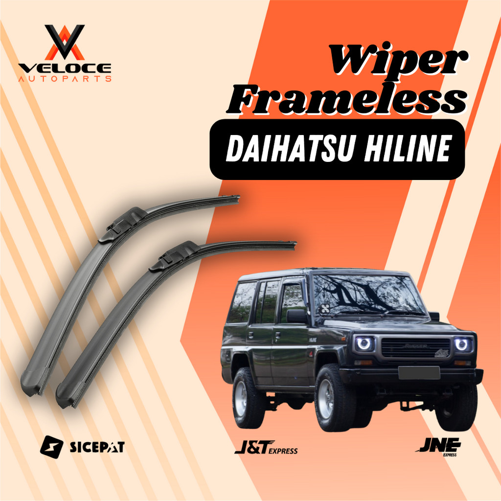 Jual Wiper Mobil Daihatsu Hiline Model Frameless Soft 1 Set (2Pcs) Kiri ...