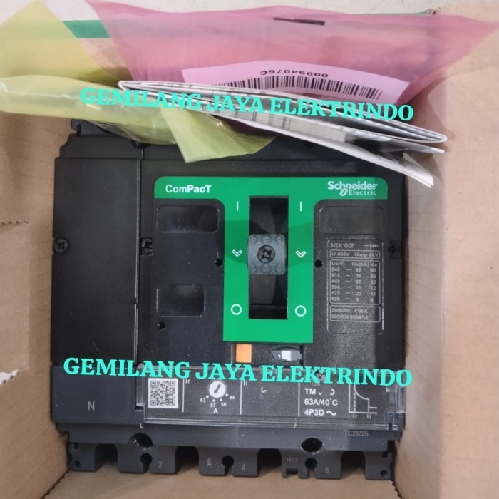 Jual MCCB SCHNEIDER NSX100F 4P 32A 36KA TM32D C10F6TM032 TYPE BARU ...