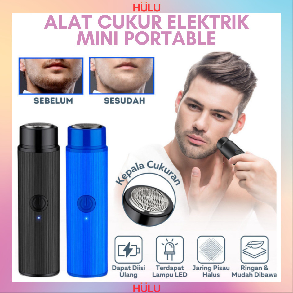 Jual Alat Cukur Elektrik Mini Portable Rechargeable Shaver USB Pencukur ...