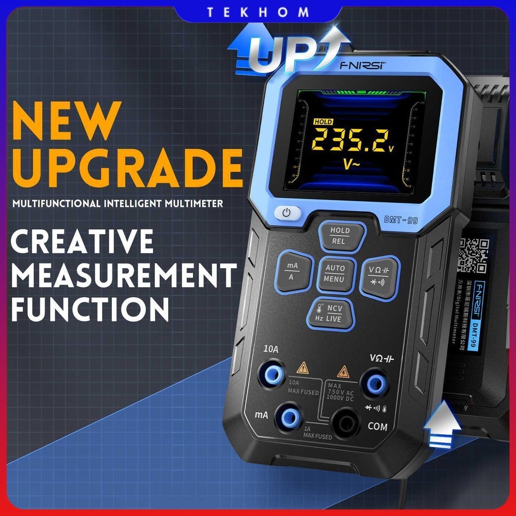 Jual FNIRSI Digital Multimeter Multitester Portable LCD 1500mAh 10000 ...