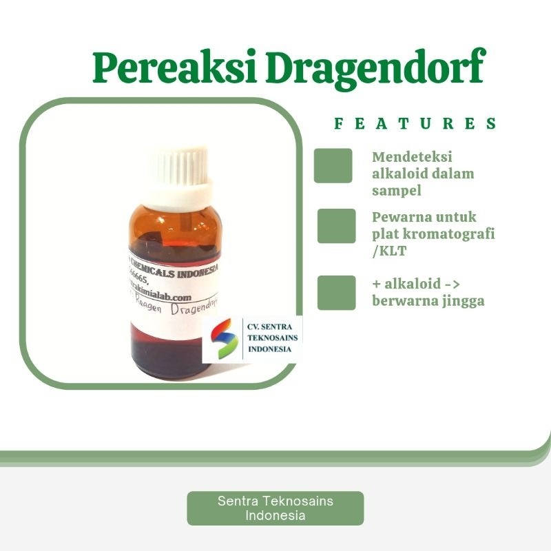 Jual Pereaksi dragendorf / Reagen Dragendorf 10 ml | Shopee Indonesia