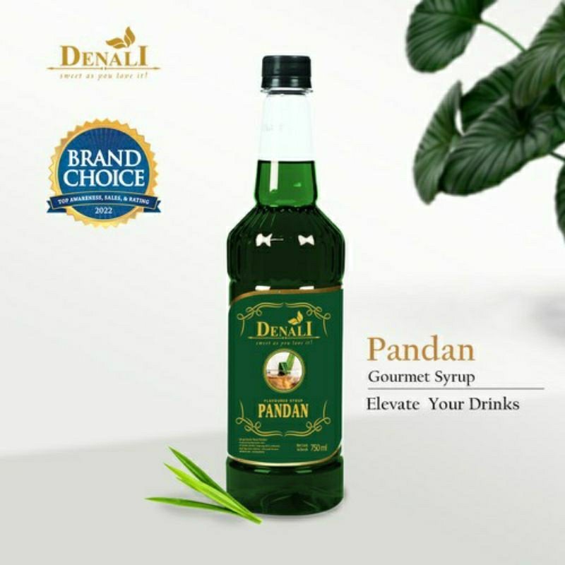 Jual DENALI SYRUP 750 ML PANDAN SIRUP DENALI RASA PANDAN | Shopee Indonesia