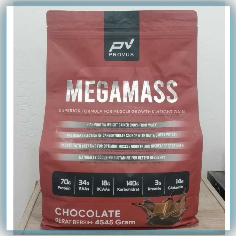 Jual Provus Mega Mass 10 lbs Susu Gainer Protein Penggemuk Penambah ...