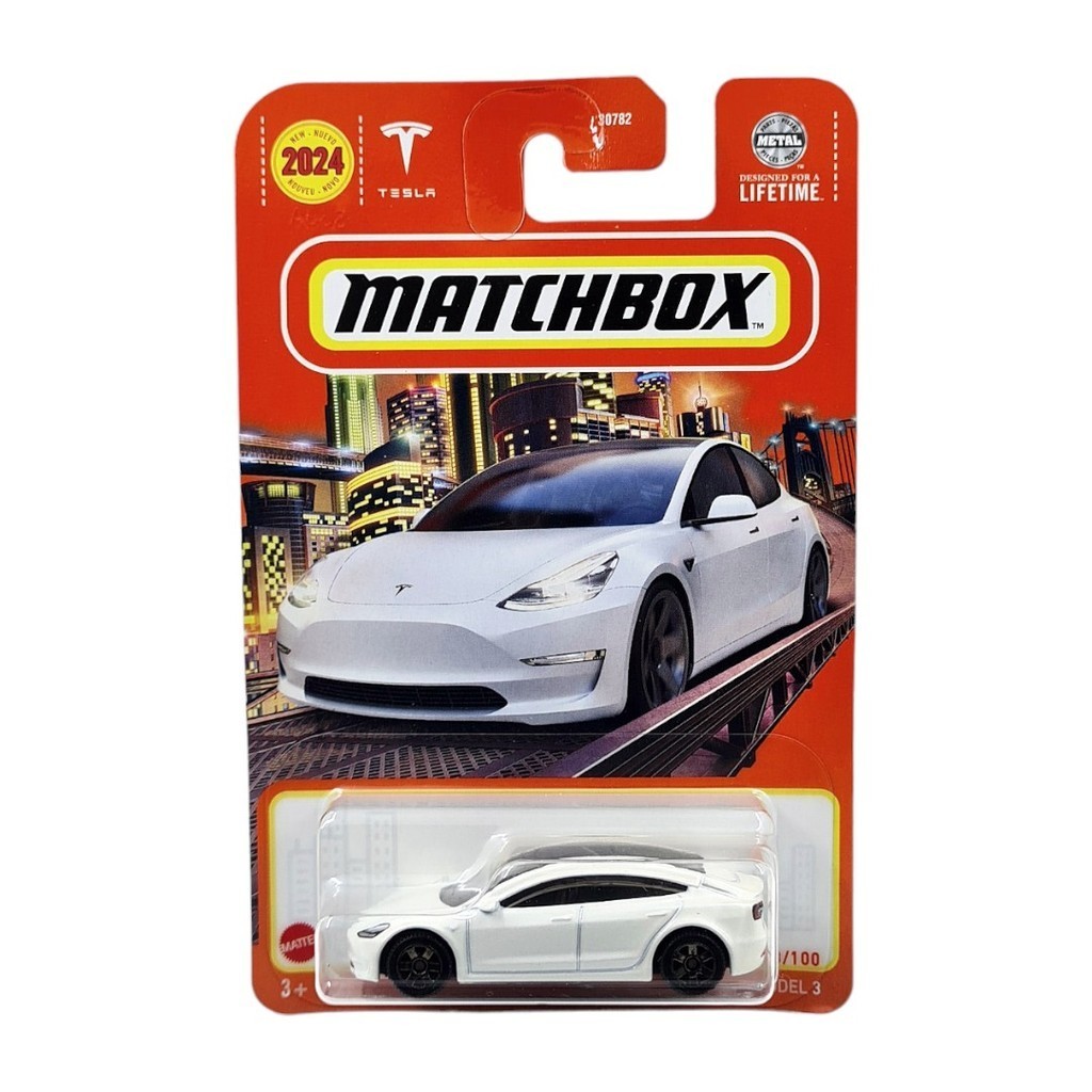Jual Matchbox Tesla Model 3 Putih - MBX 39AB | Shopee Indonesia