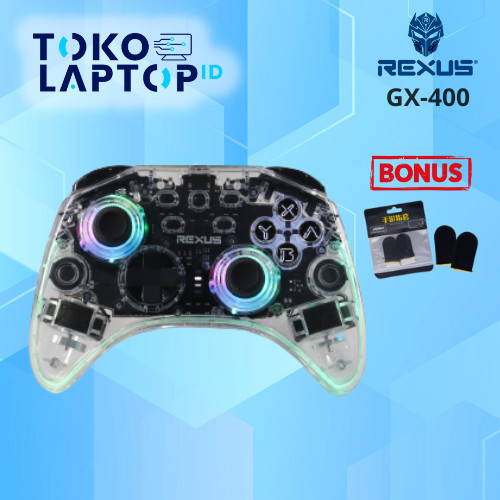 Jual Rexus GX400 / GX-400 Multiplatform Gamepad Bluetooth Gaming ...