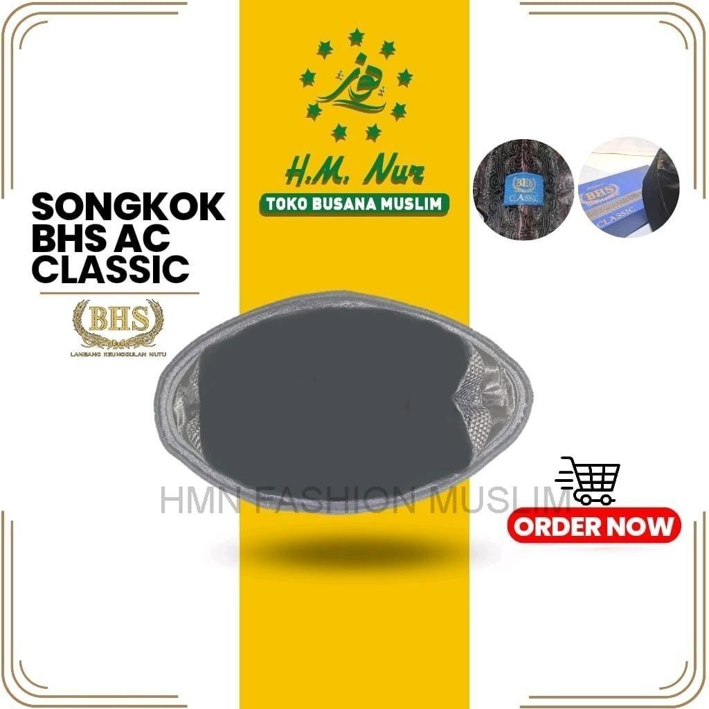 Jual Peci Songkok BHS Classic AC All Size ORI- Hitam Polos Nasional ...