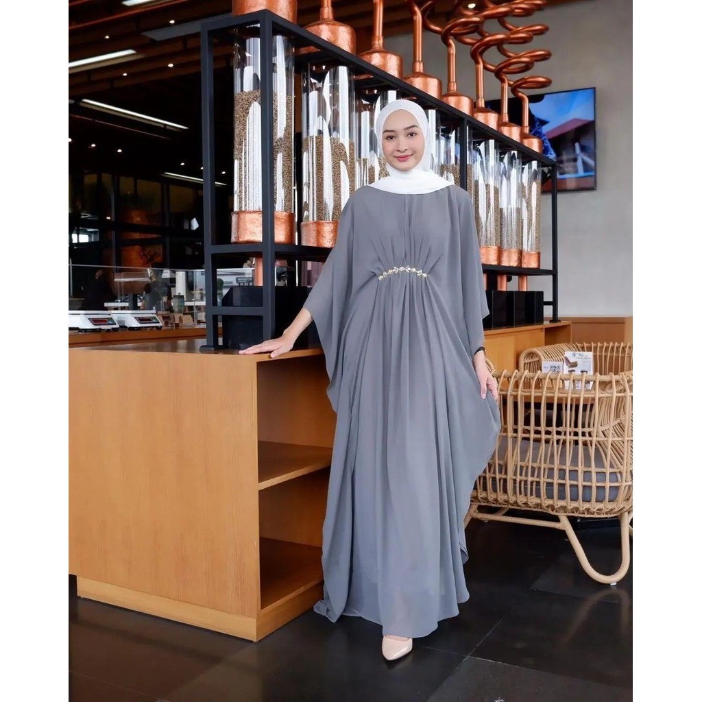 Jual N̲S̲H̲ Queena Kaftan Baju Muslim Nuasa Arab Baju Muslim Lebaran ...