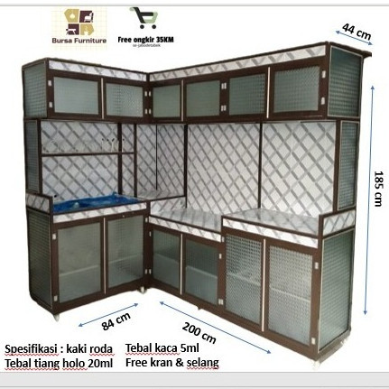 Jual Kitchen Set Tiang holo / Kitchen set atas bawah / Kitchen set ...