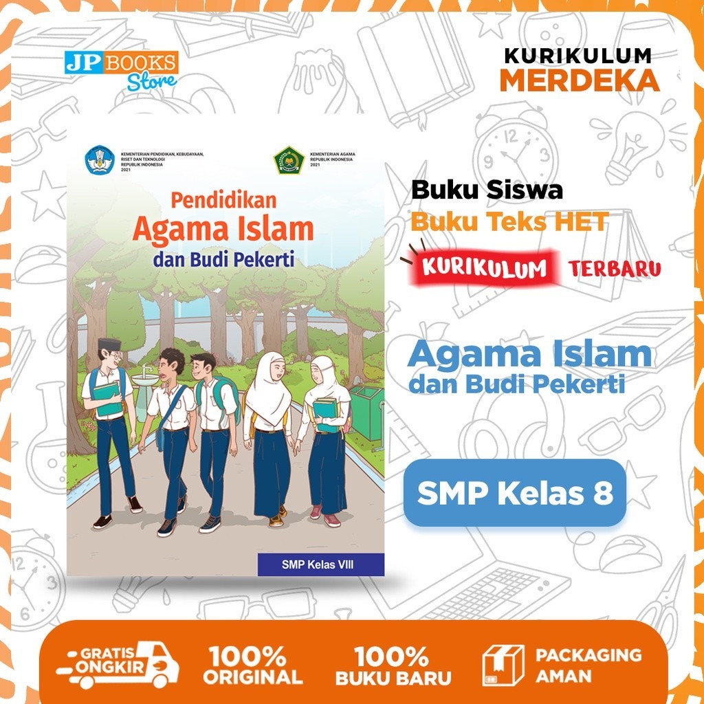 Jual JP Books – (KURIKULUM TERBARU) Buku Siswa / Buku Teks Utama HET Kurmer Sekolah Agama Islam ...