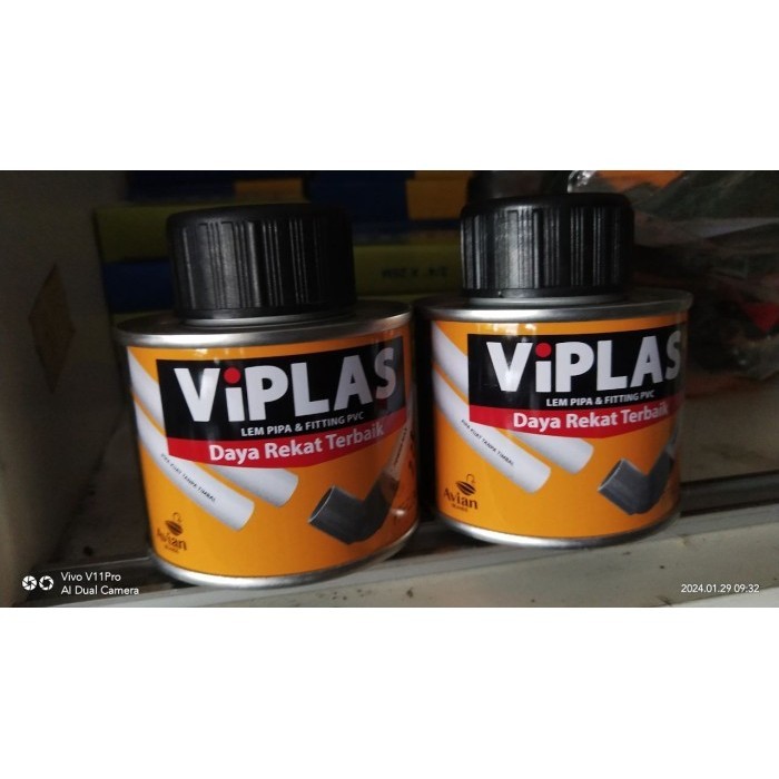 Jual ViPlas Lem Pipa dan Fitting PVC 100 Gram Lem Perekat Pipa Fitting ...