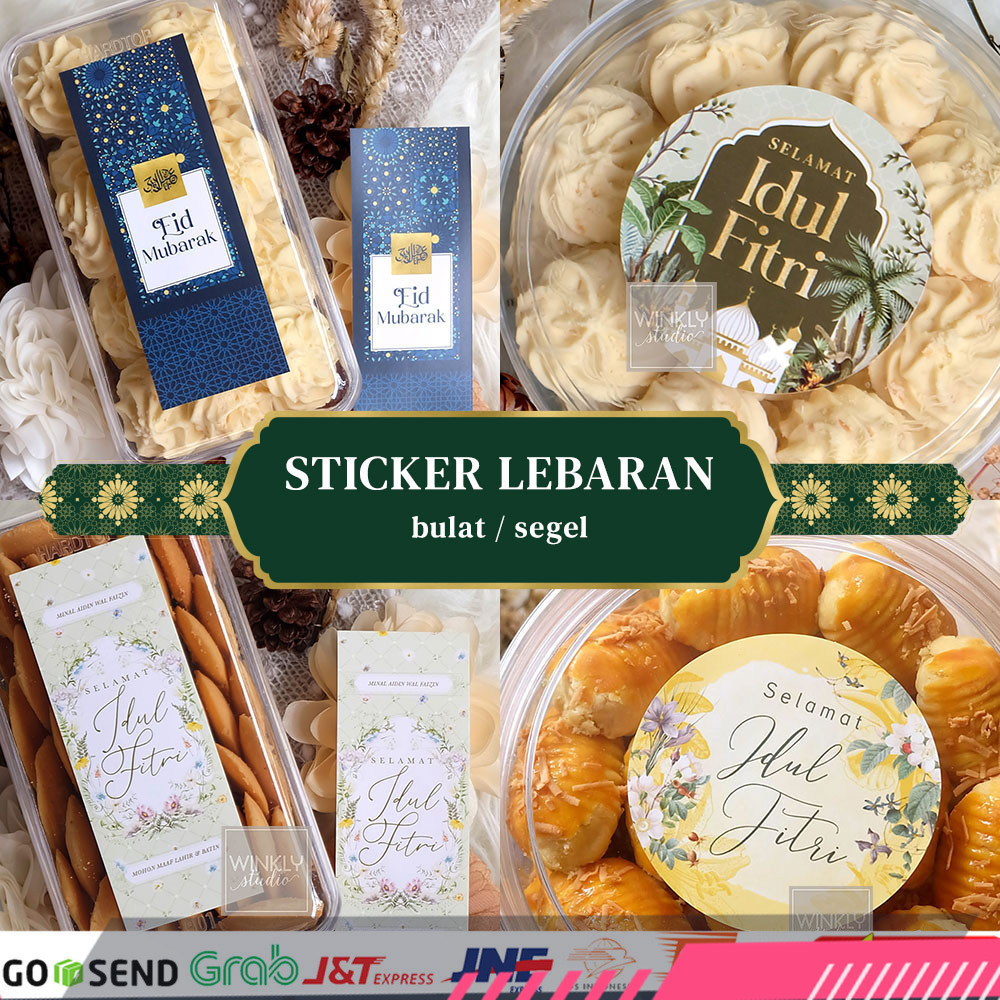 Jual STIKER LEBARAN / Sticker Segel Toples Parcel Ramadan / Label Bulat ...