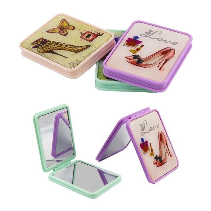 Jual Cermin Lipat Mini Zamzam Dua Sisi Model Petak & Bulat Karakter ...