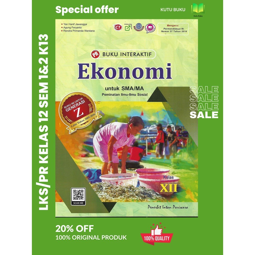 Jual Buku Pr/Lks Ekonomi K13 SMA/MA Kelas 12 Semester 1&2 Intan ...