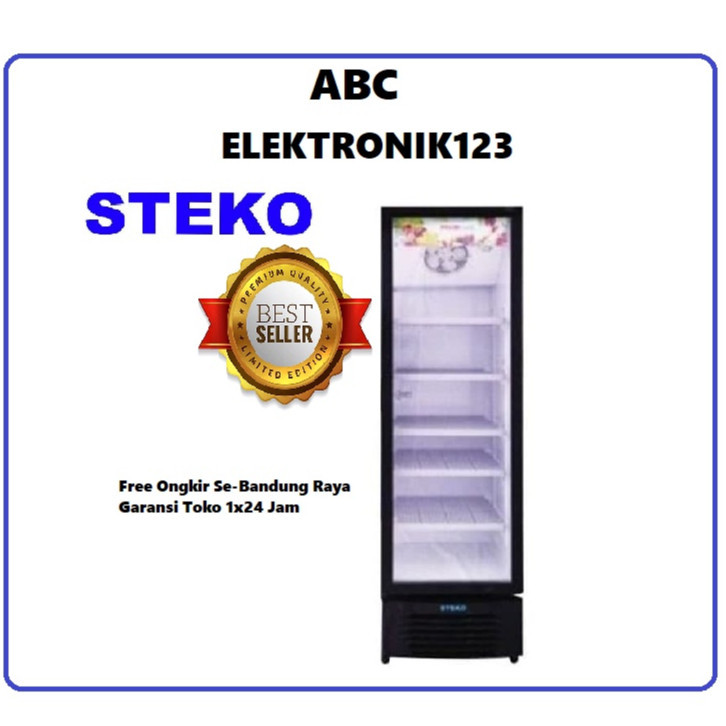 Jual SHOWCASE STEKO MG 300 5 RAK DISPLAY COOLER KULKAS LOW WATT NO ...
