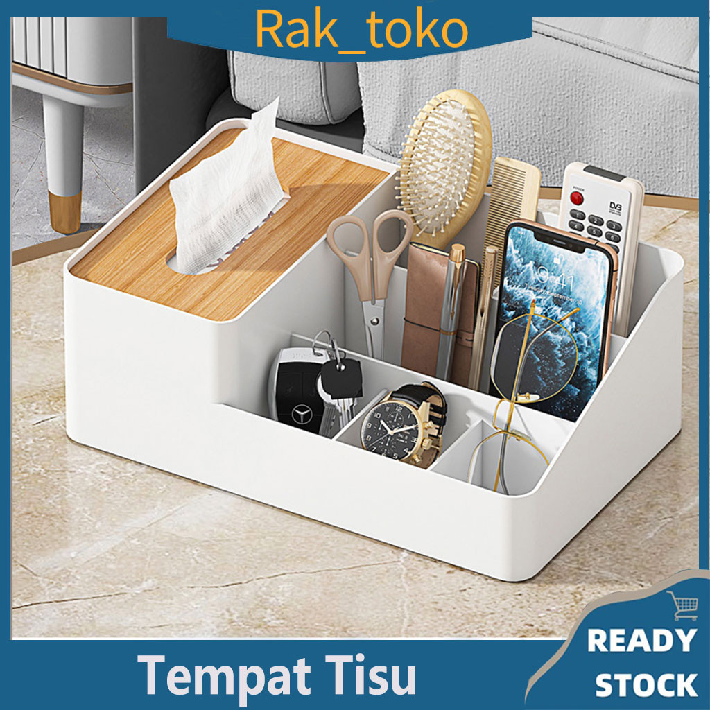 Jual Tempat Tisu Kotak Tissue Kayu Plastik Rak Kosmetik Rak Make Up ...