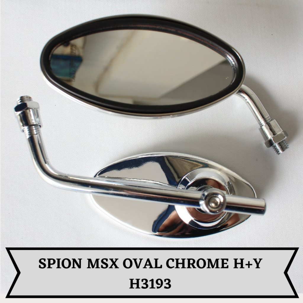 Jual Spion Retro Mini Oval Chrome MSX Universal Honda Yamaha Xin ...