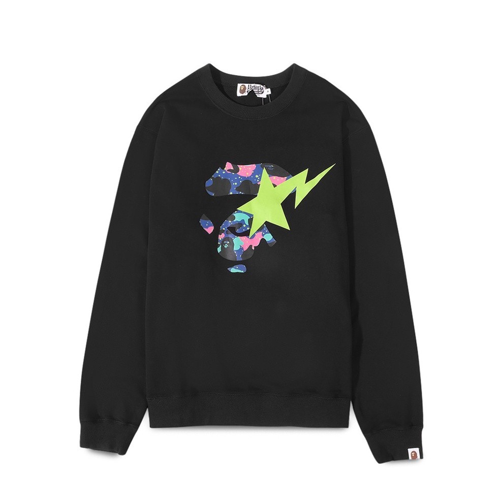 Jual Lagi Tren..!! A Bathing Ape X Kid Cudi Crewneck Sweatshirt Black ...