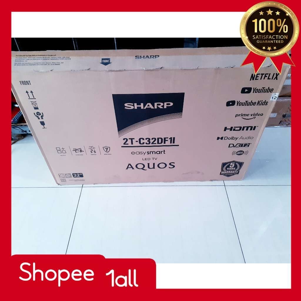 Jual TV W ANDROID TV SHARP 32DF1I FULL HD NETFLIK FISIK 99% Open Box 2364 | Shopee Indonesia