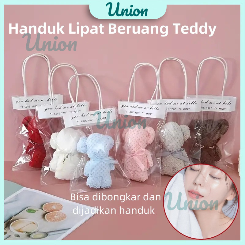 Jual UM Handuk Lipat Beruang Teddy / Gift Towel Bear Cute / Handuk ...