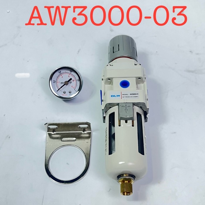 Jual BLW AW3000-03 Pneumatik Regulator Angin Drat 3/8 inch 3/8 ...
